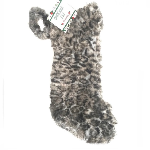 Other | Merry Christmas Plush Leopard Cheetah Spots Pet Animal Stocking ...